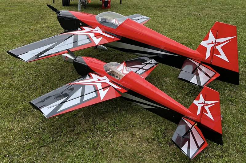 AJ Aircraft 51" Slick 540 ARF - red/black AJ0006BR, Model Shop Leeds
